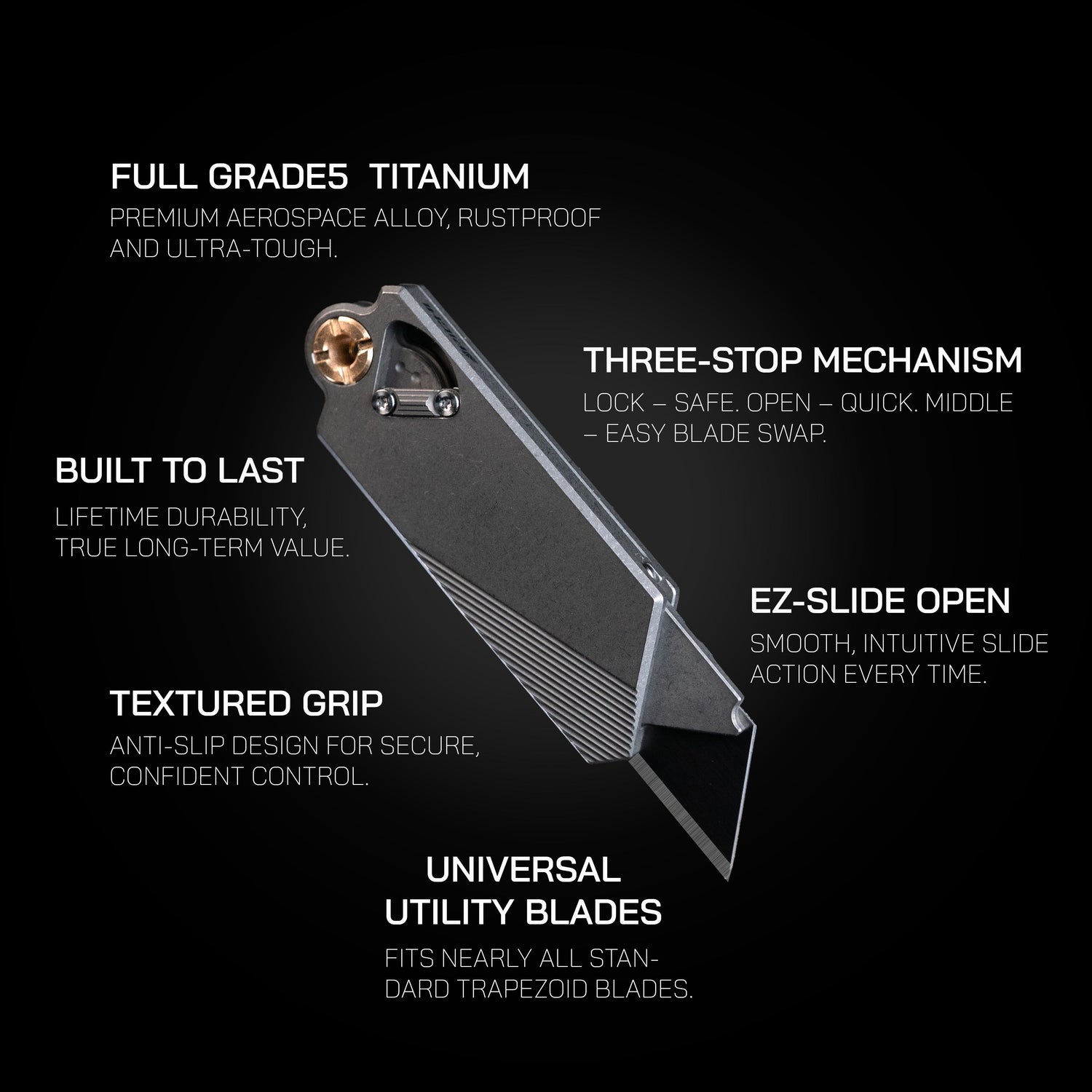 G9 Titanium Utility Knife - Premium EDC Tool | PICHI
